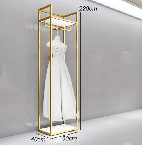 Retail Store Metal Rolling Wedding Dress Display Rack