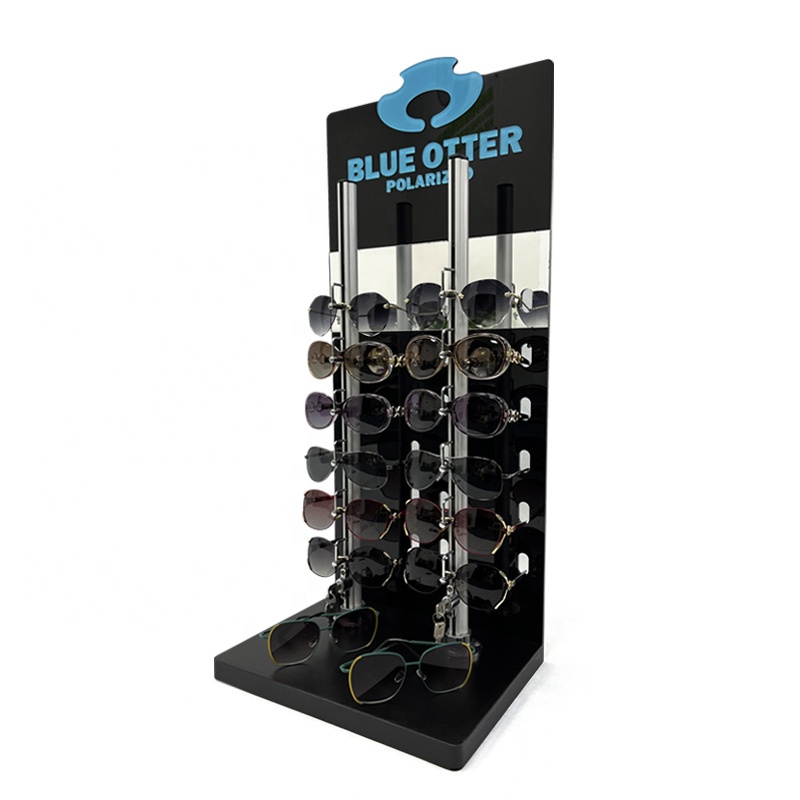 Fashion Design 12 Pairs Optical Acrylic Mdf Counter Top Locking Rod ...