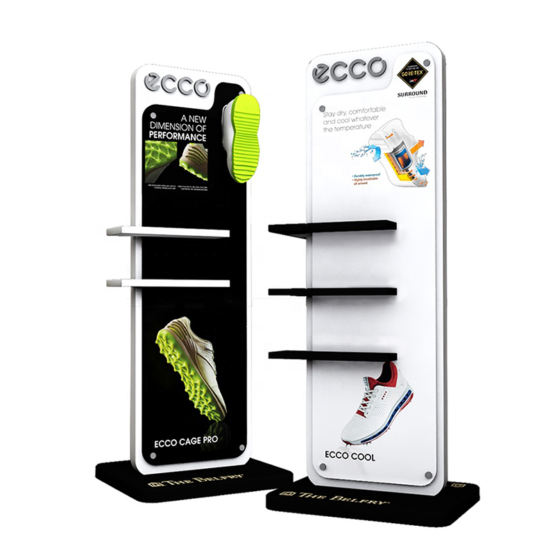 Custom Floor Standing Retail Shop Shelf Racks Stand Shoe Display