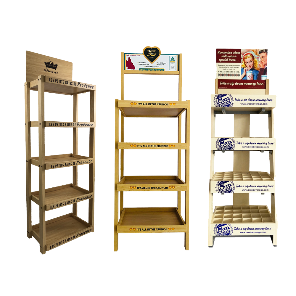 Retail Double Sided Metal Display Rack Adjustable Shelves with Casters ...