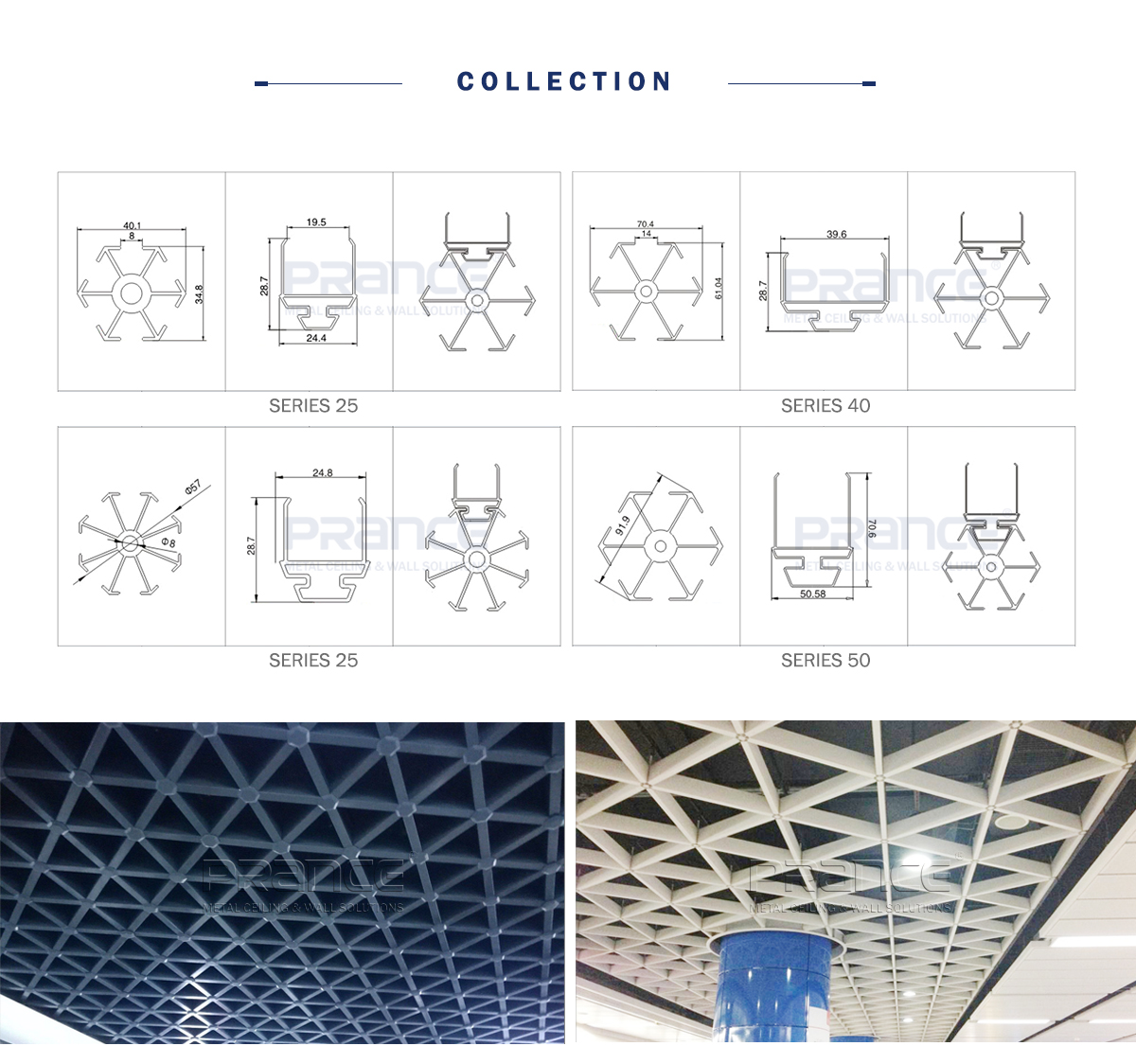 Triangle Grid Ceiling - PRANCE