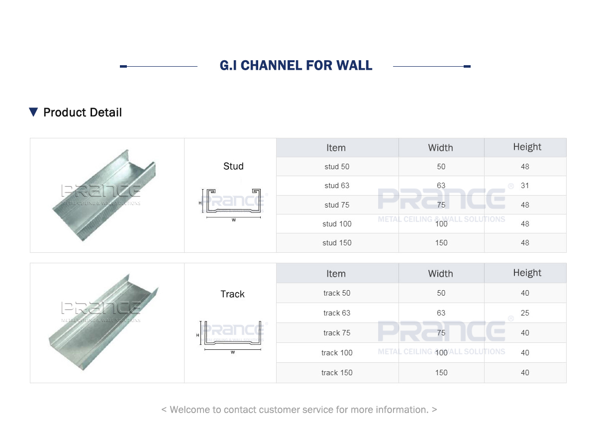 General Galvanized Steel Channel - PRANCE