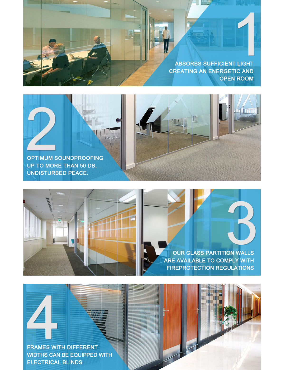 Switchable Popular Hospital Glass Wall - PRANCE
