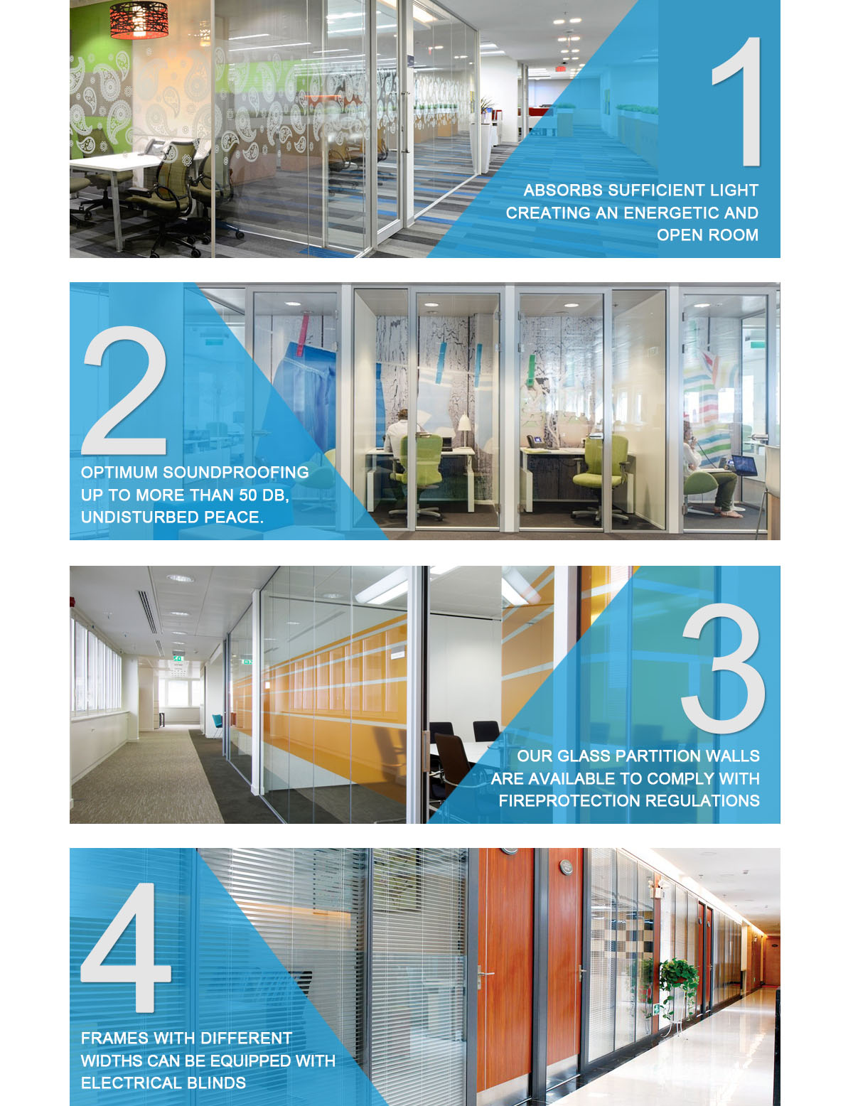 Philippines Powder Coating Glass Wall Design - PRANCE