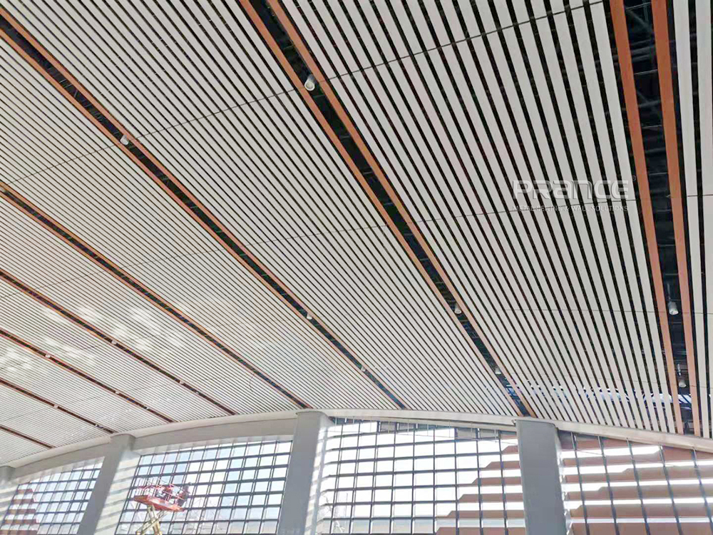 Commercial Building Metal Ceiling Metal Plank Ceiling Applica - PRANCE