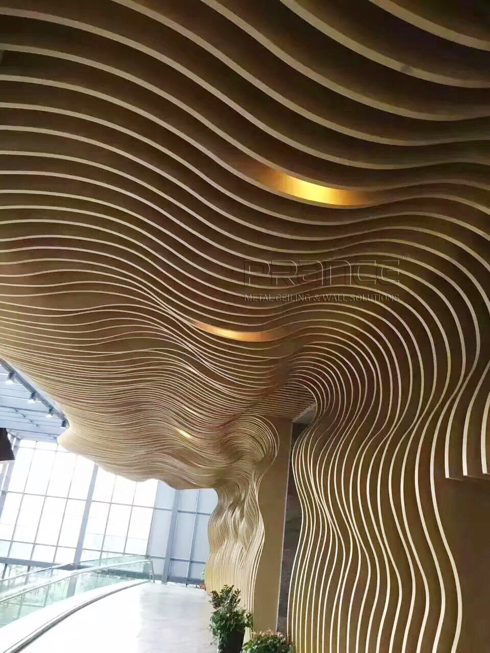 Waved Aluminum Baffle Ceiling Decoration - PRANCE