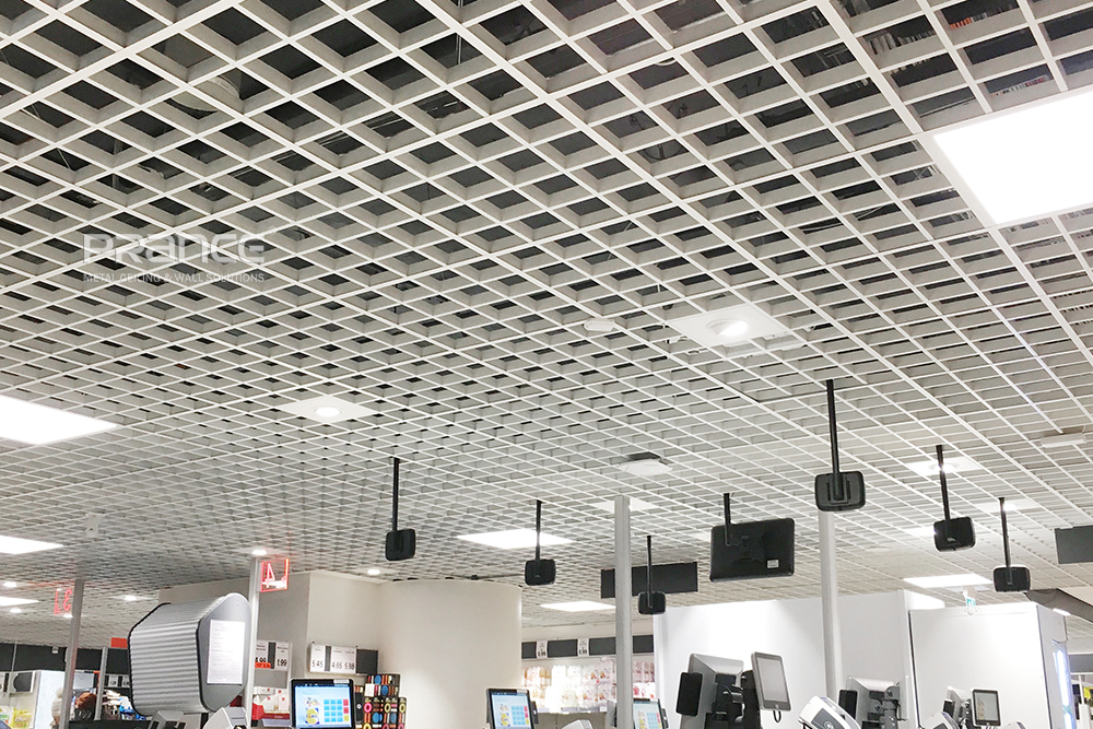 Design of Aluminum Grid Ceiling for Large Shopping Mall - PRANCE