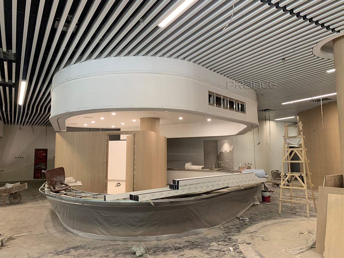 Aluminum U-baffle Ceiling Decorated for Building Ceiling - PRANCE