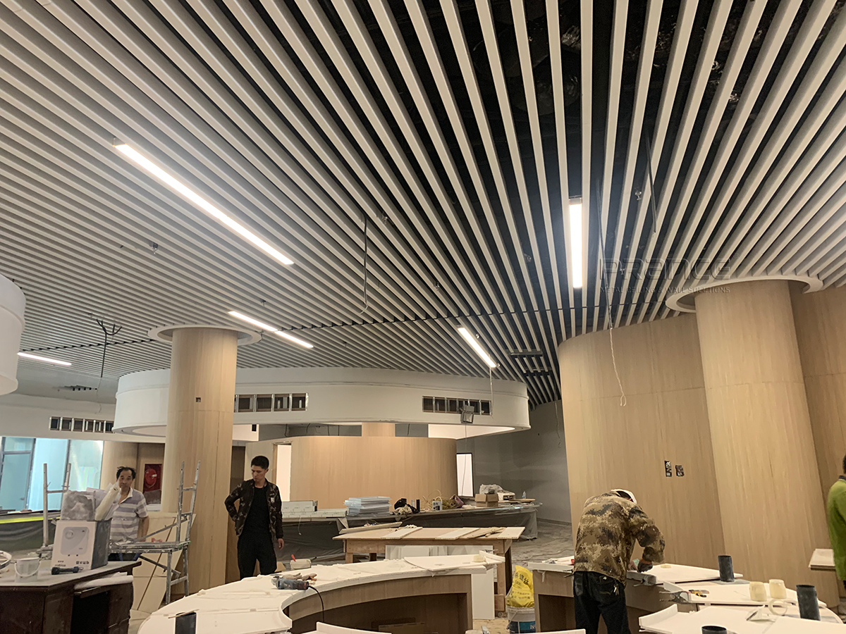 Aluminum U-baffle Ceiling Decorated for Building Ceiling - PRANCE