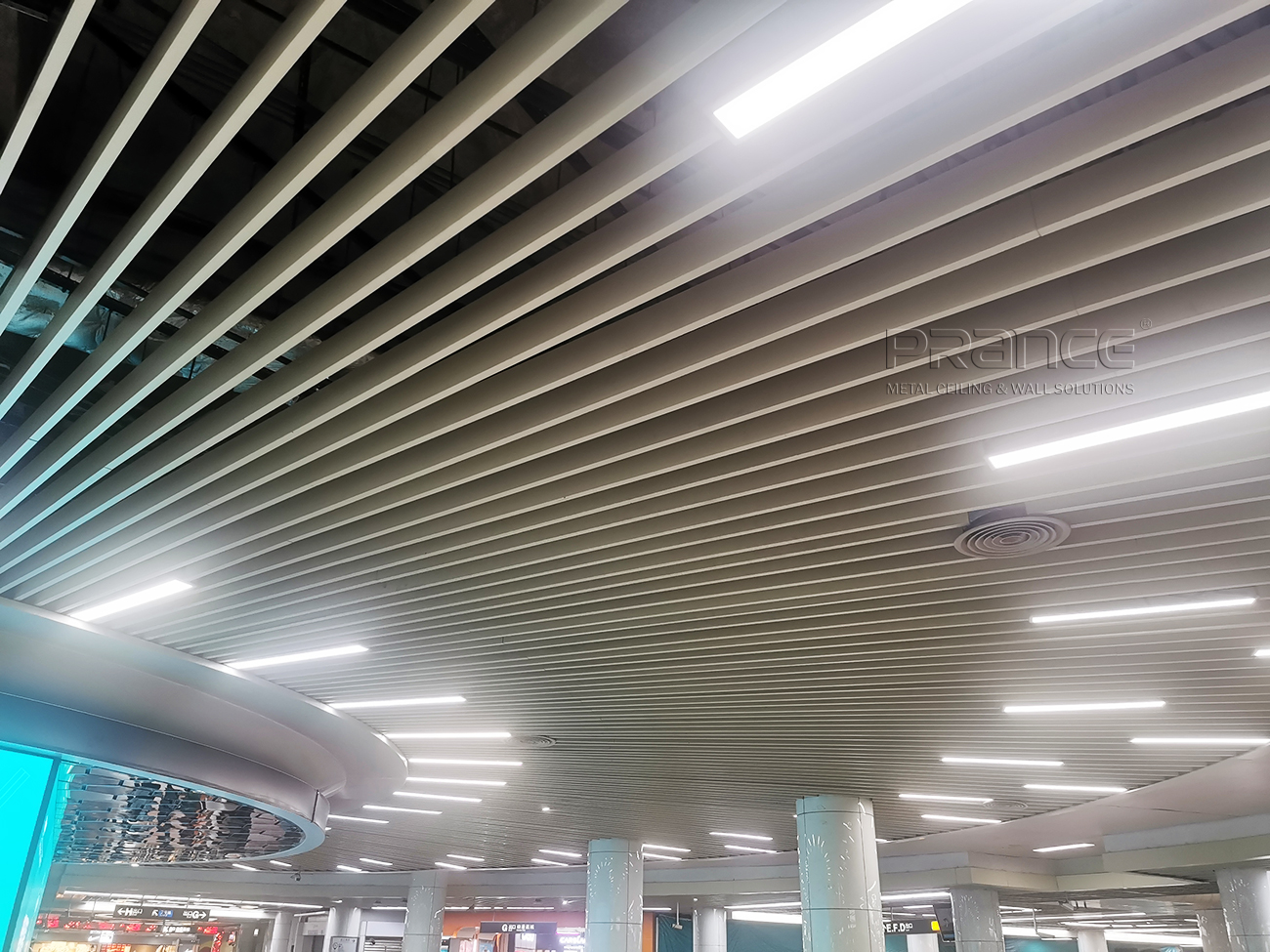 Linear Metal Ceiling Design - PRANCE