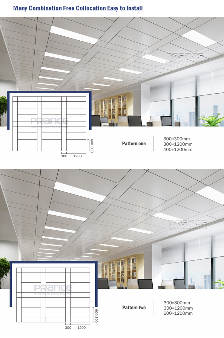 New Ceiling Design Scale Series Metal Clip-in Ceiling