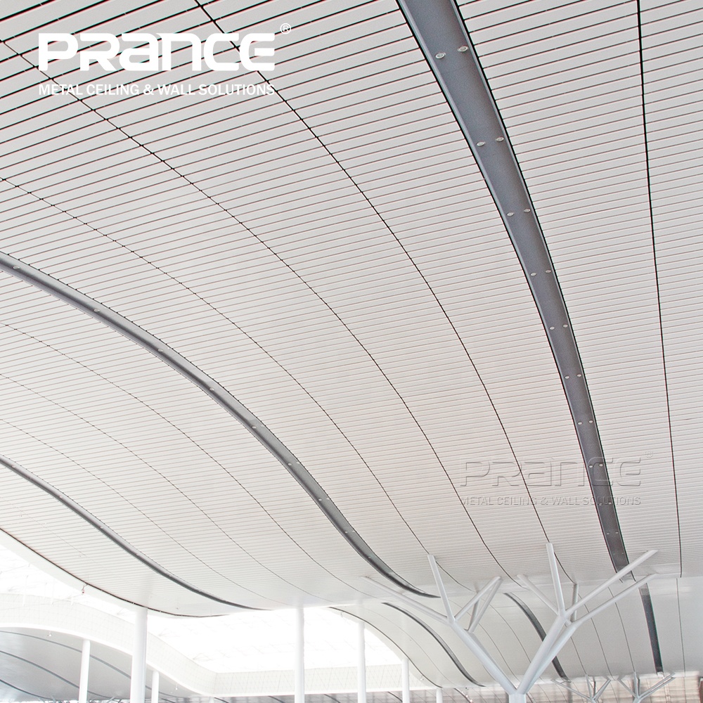 Station Suspended Strip Ceiling Metal B-plank Ceiling - PRANCE Ceiling