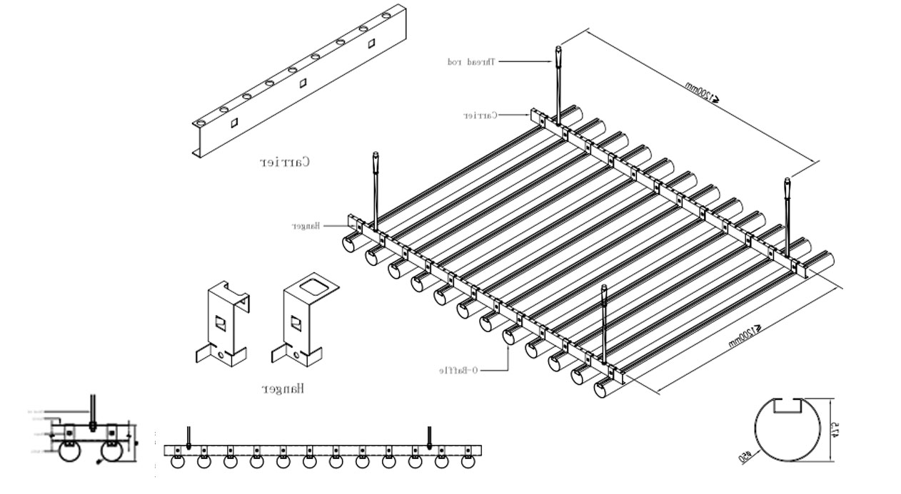 O-Profile Baffle Ceiling Manufacturer & Supplier - PRANCE