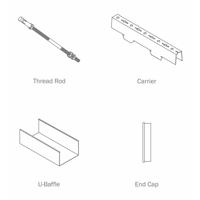 U Baffle Ceiling Manufacturer - PRANCE