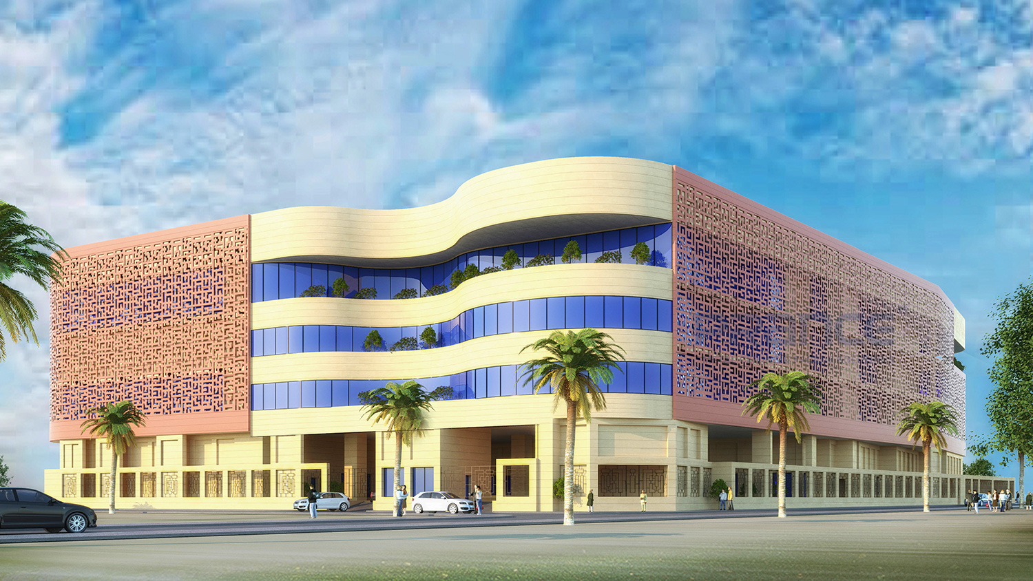 Panel Fasad Logam PRANCE untuk Biro Keamanan Nasional Kuwait