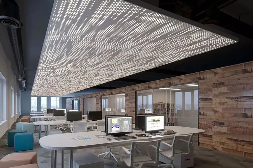 10 استخدامات إبداعية لحدود الأسقف في المساحات التجارية