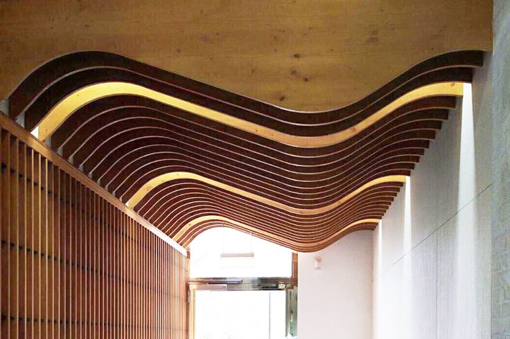 8 Unique Slat Wall Ceiling Round Design Ideas for Commercial Spaces