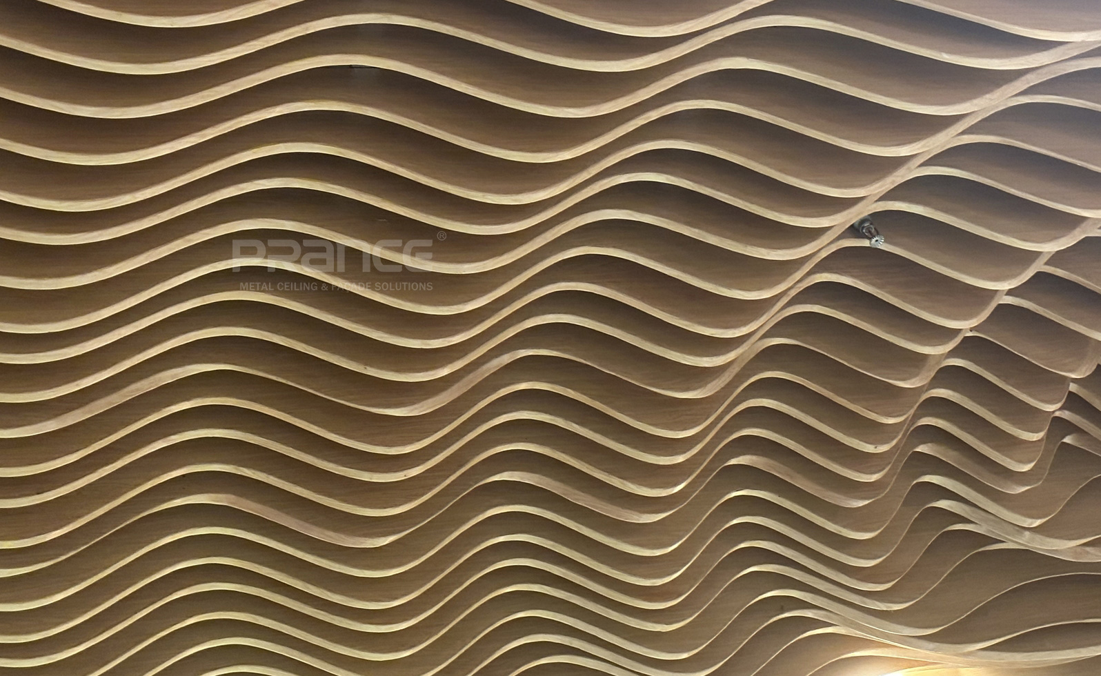 Aluminium baffle ceiling | PRANCE