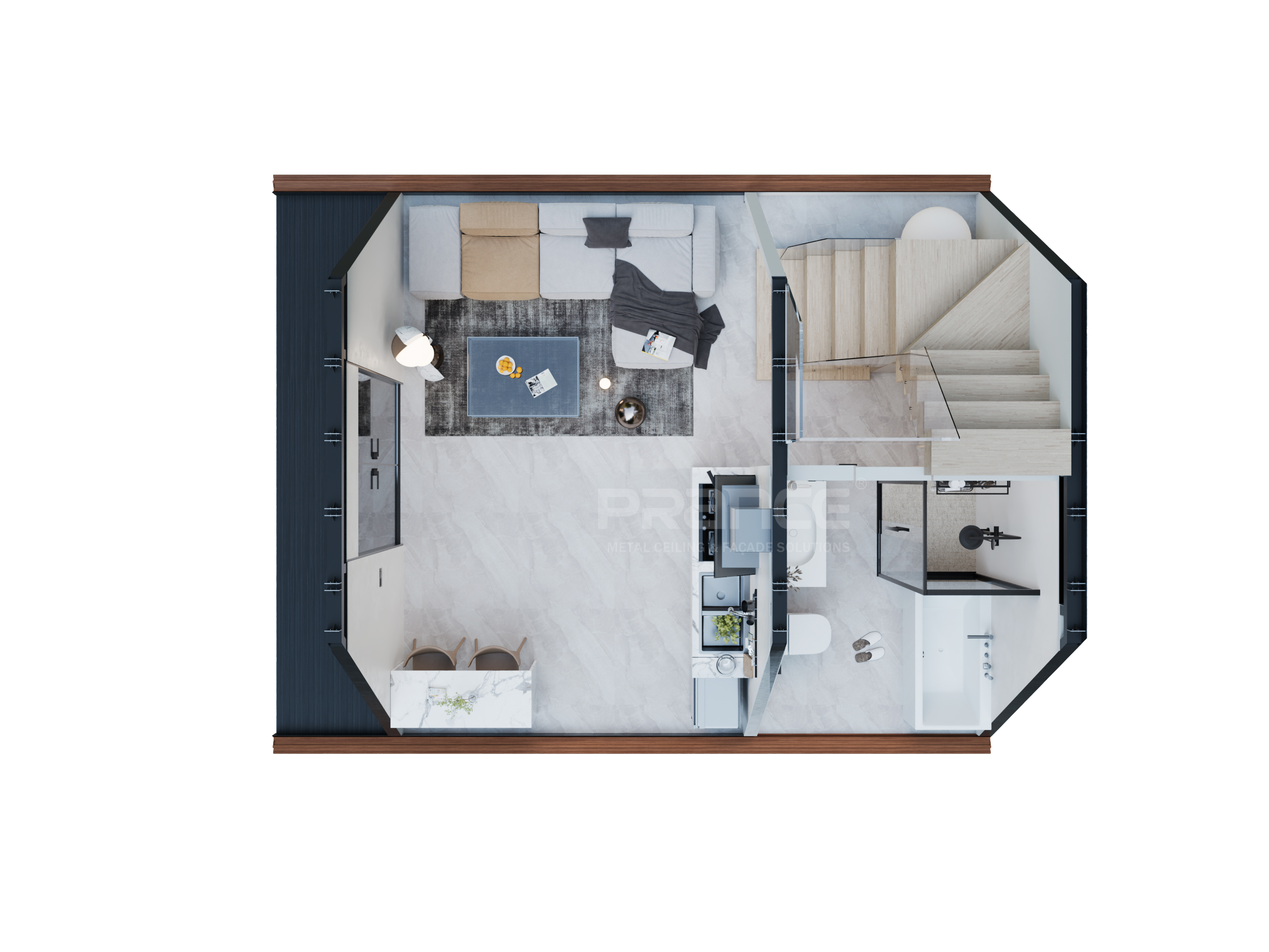 Aluminum Modular A Frame House Manufacturers - PRANCE