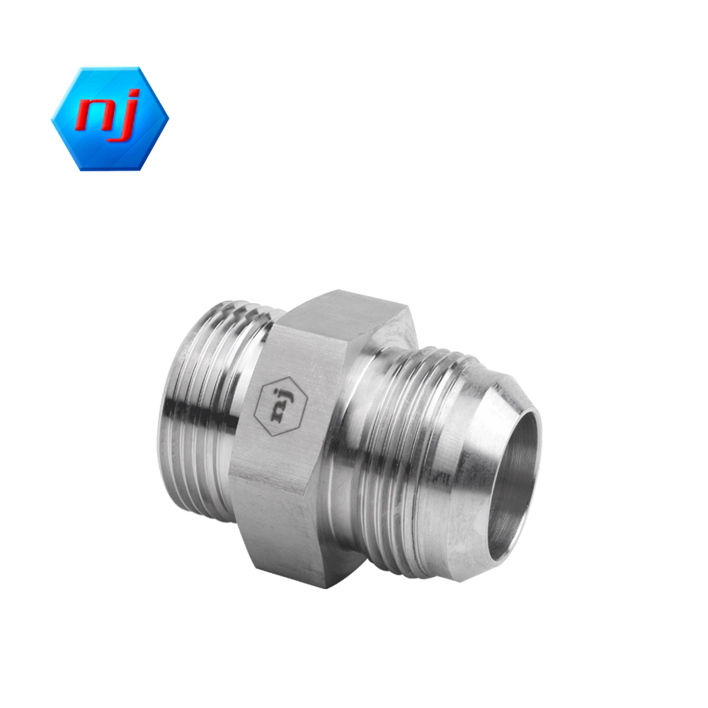 Stainless Steel Male JIC to ORB Straight Hydraulic Fitting SS-6400 | NJ