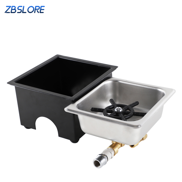 Countertop Mount Glass Rinser with Stainless Steel Drip Tray | Zbslore