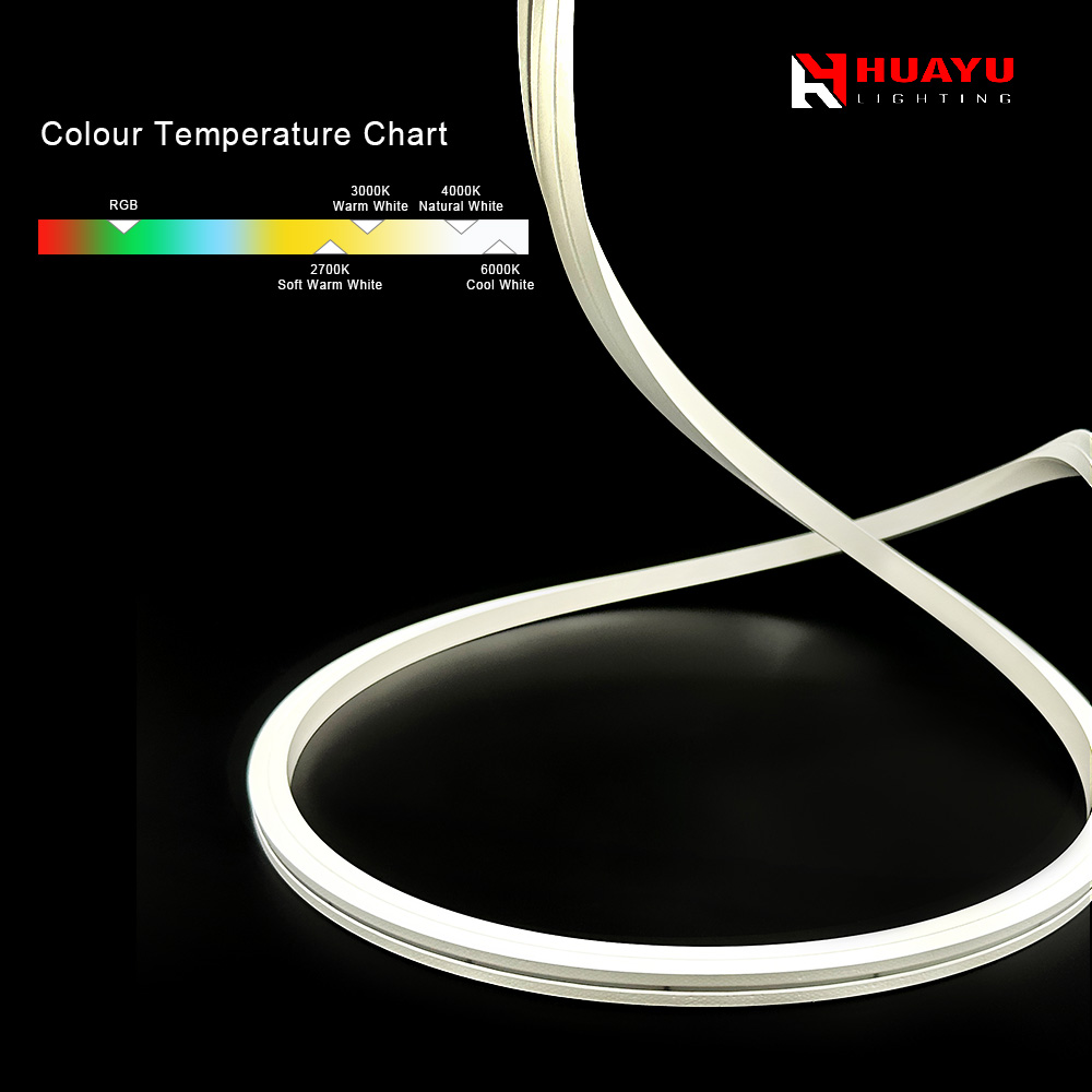 LED Neon Strip- 10X10mm- Bending Direction Vertically -single Color | HUAYU