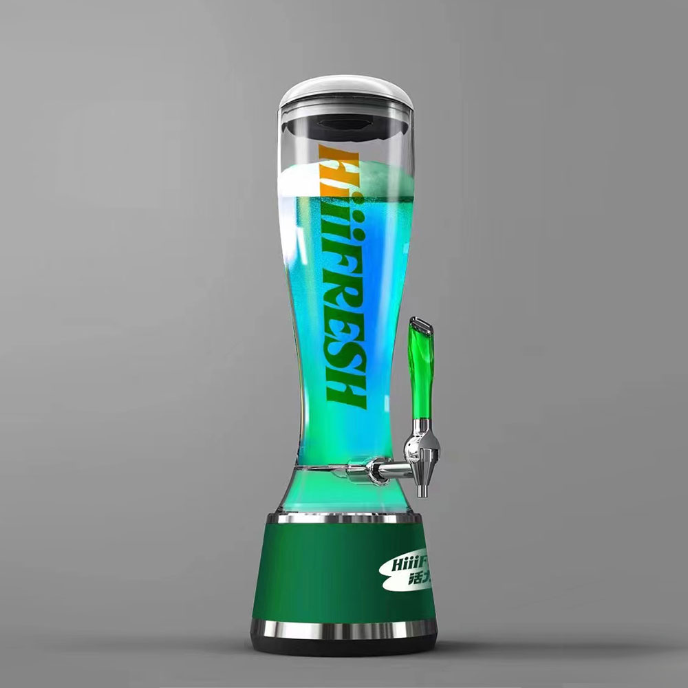 3 liter Beer tower Drink Dispenser with Led Lights丨Longrichbar