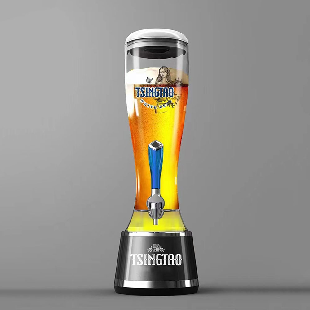 3 liter Beer tower Drink Dispenser with Led Lights丨Longrichbar
