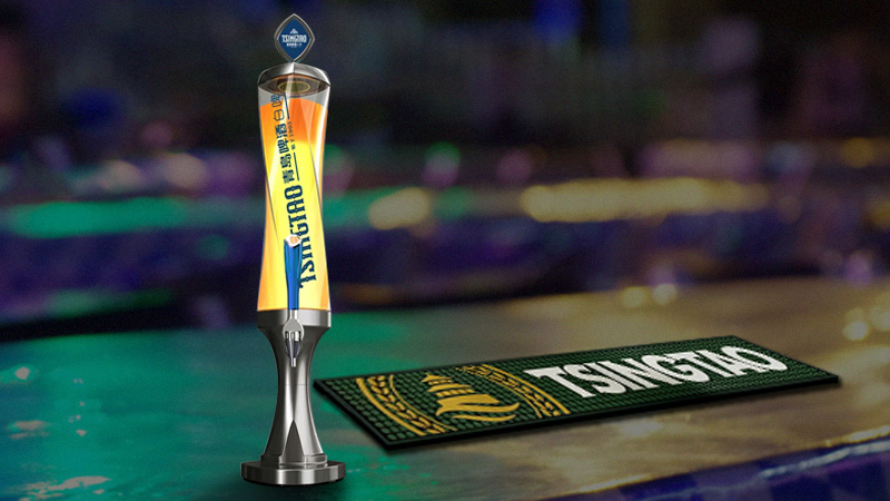 Customization POSM Solution - Tsingtao Beer Tower and Bar Mat