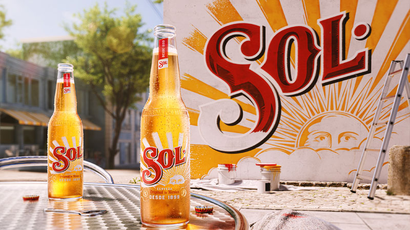 Cadeaux périphériques de bière SOL, marchandises promotionnelles POSM