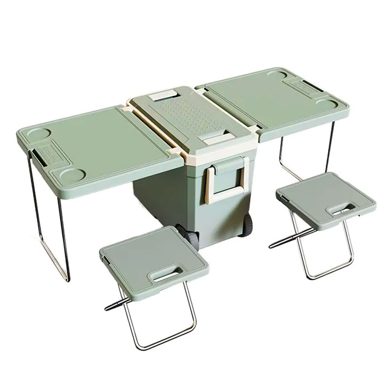 Cooler Box With Foldable Table And Chair - Longrichbar