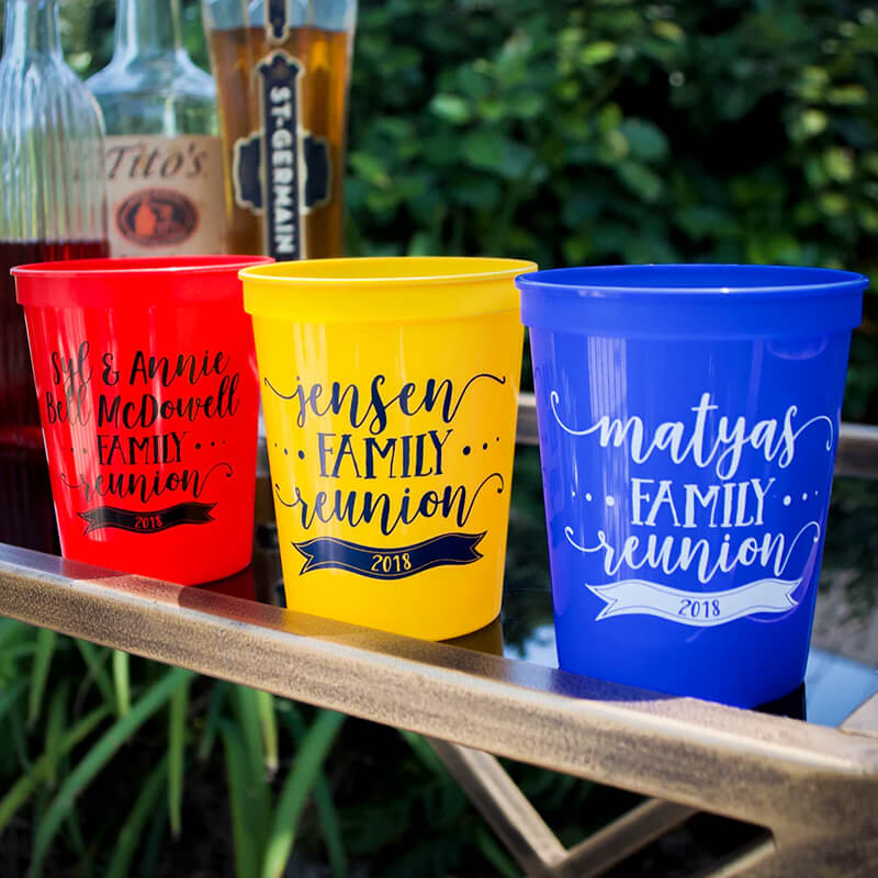 Custom Printed Personalized Stadium Cups 16 oz - Longrichbar