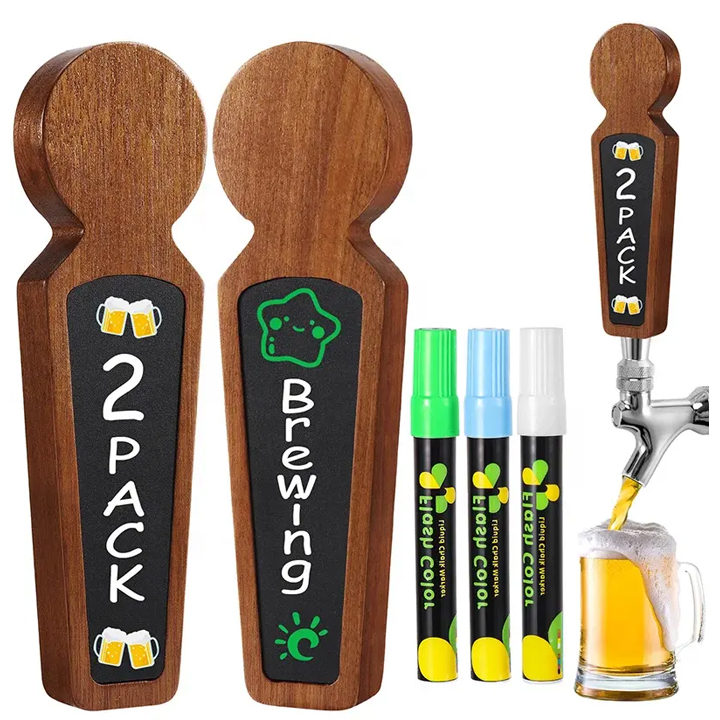 Custom DIY Wood Chalkboard Beer Tap Handles - Longrichbar