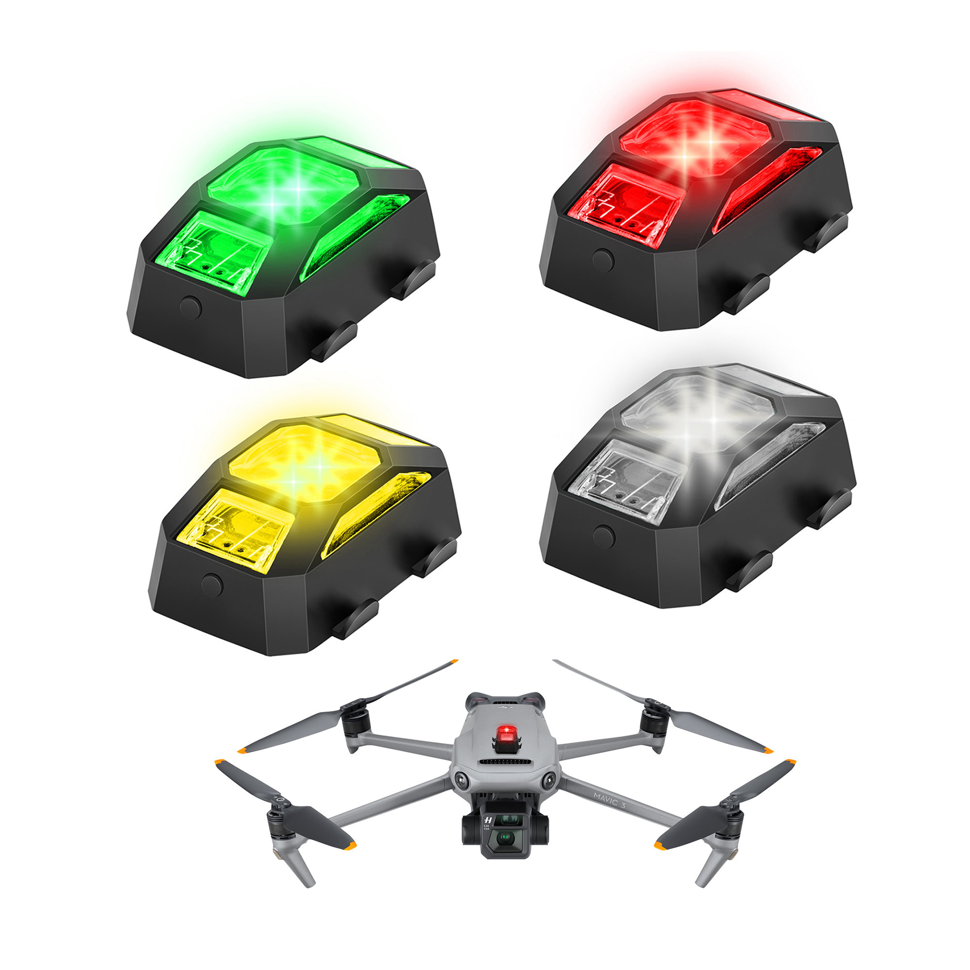 STARTRC 4 Colors Drone Strobe Lights FAA Anti-Collision Night Light