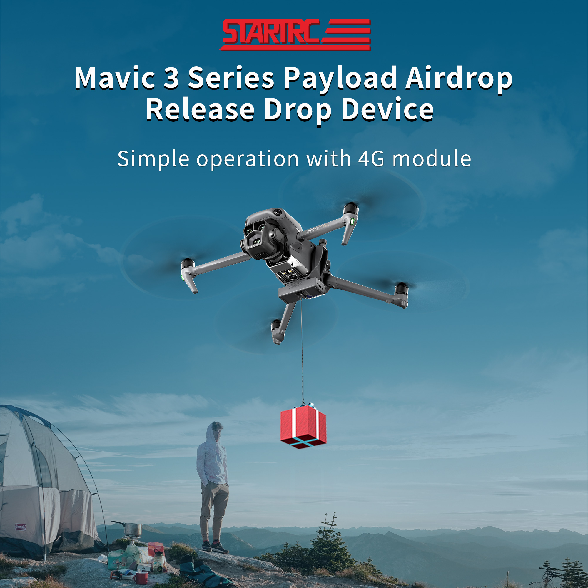 STARTRC Airdrop System with 4G Module for DJI Mavic 3 Series Drones