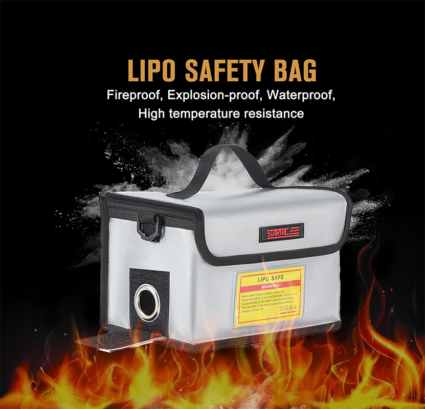 STARTRC Fireproof Explosionproof Lipo Safe Battery Storage Bag - STARTRC