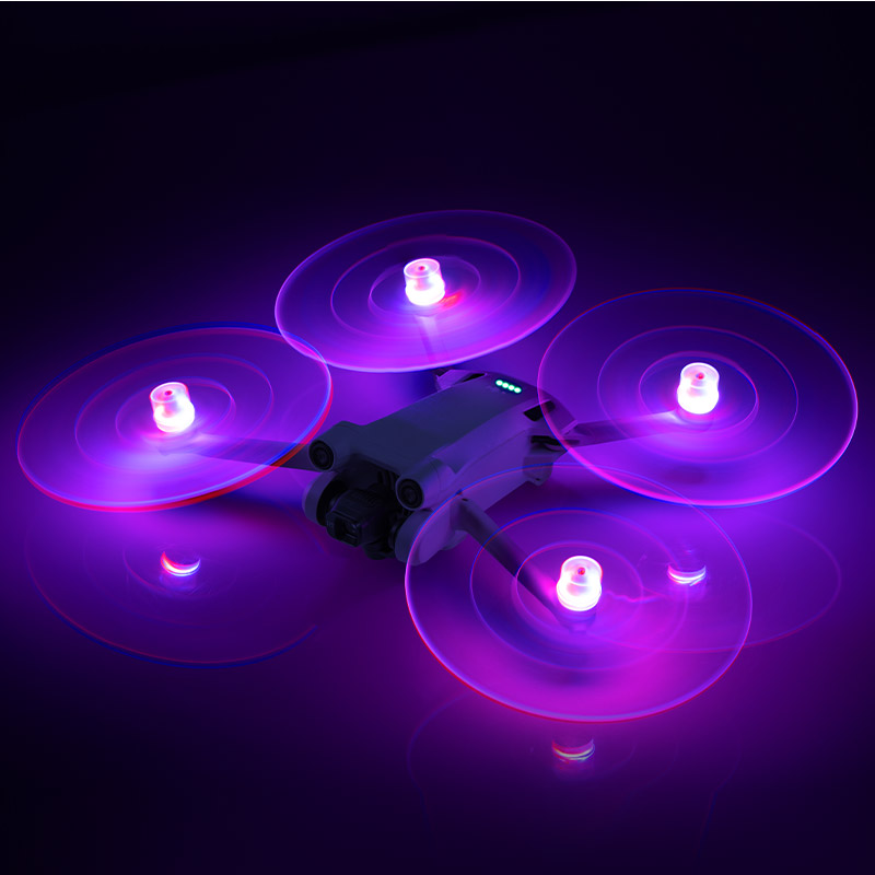 STARTRC 2 Pairs Low Noise LED Flashing Propellers for DJI Mini 4 Pro