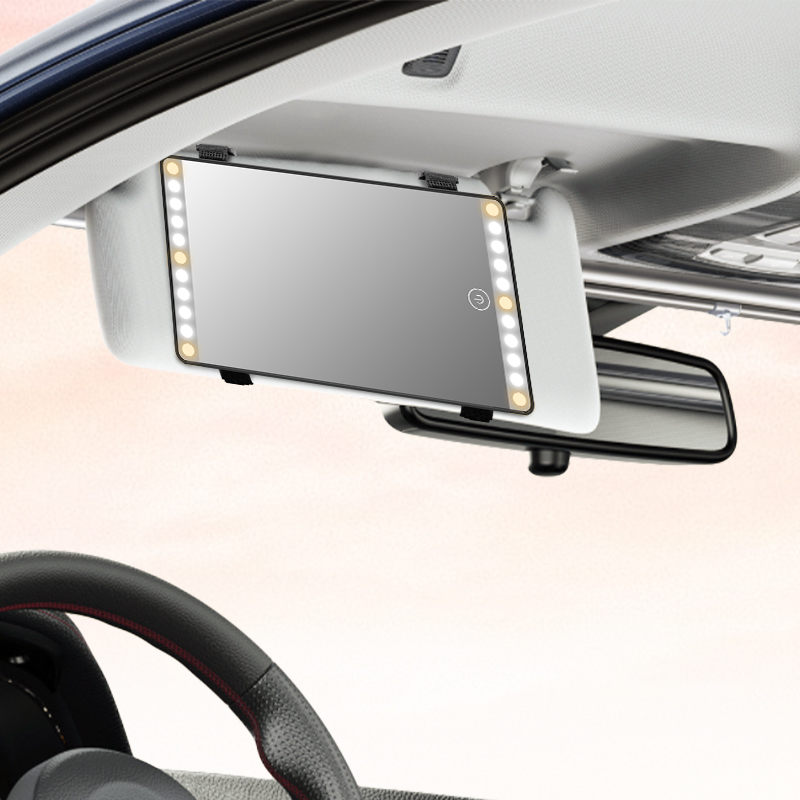 Infinite Brilliance: the Vanity Mirror in Car with Led Light Shines