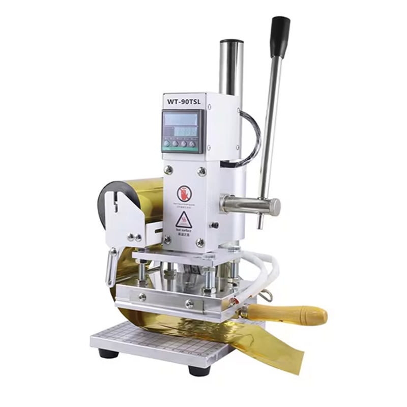 Small Manual Digital Leather Embossing Heat Press Machine, Heat ...