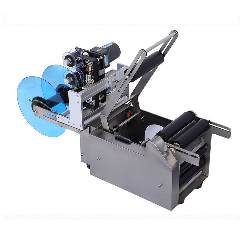 MT 50C Semi-automatic Round Bottle Labeler, Label Printing Machine with ...