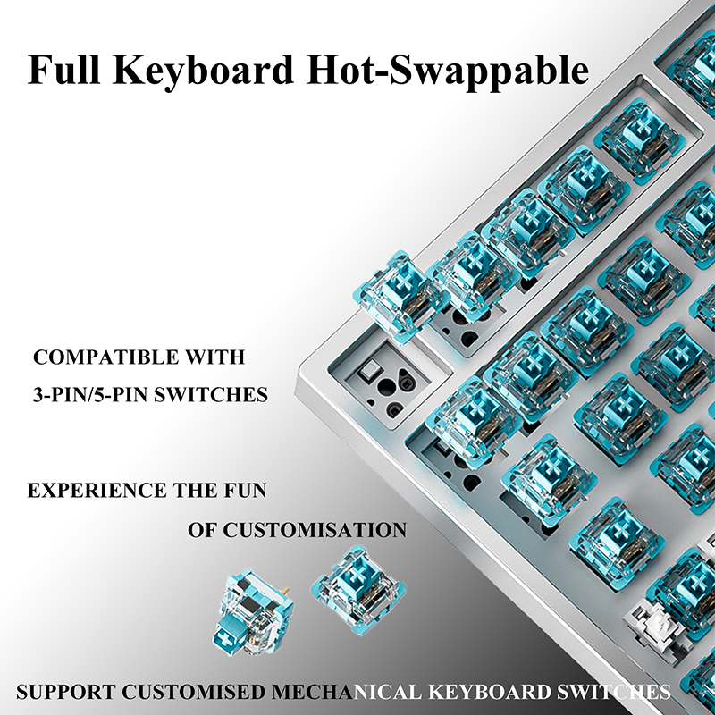 Custom Multicolor Anodizing Aluminum Cnc Machining Keyboard Case Plate