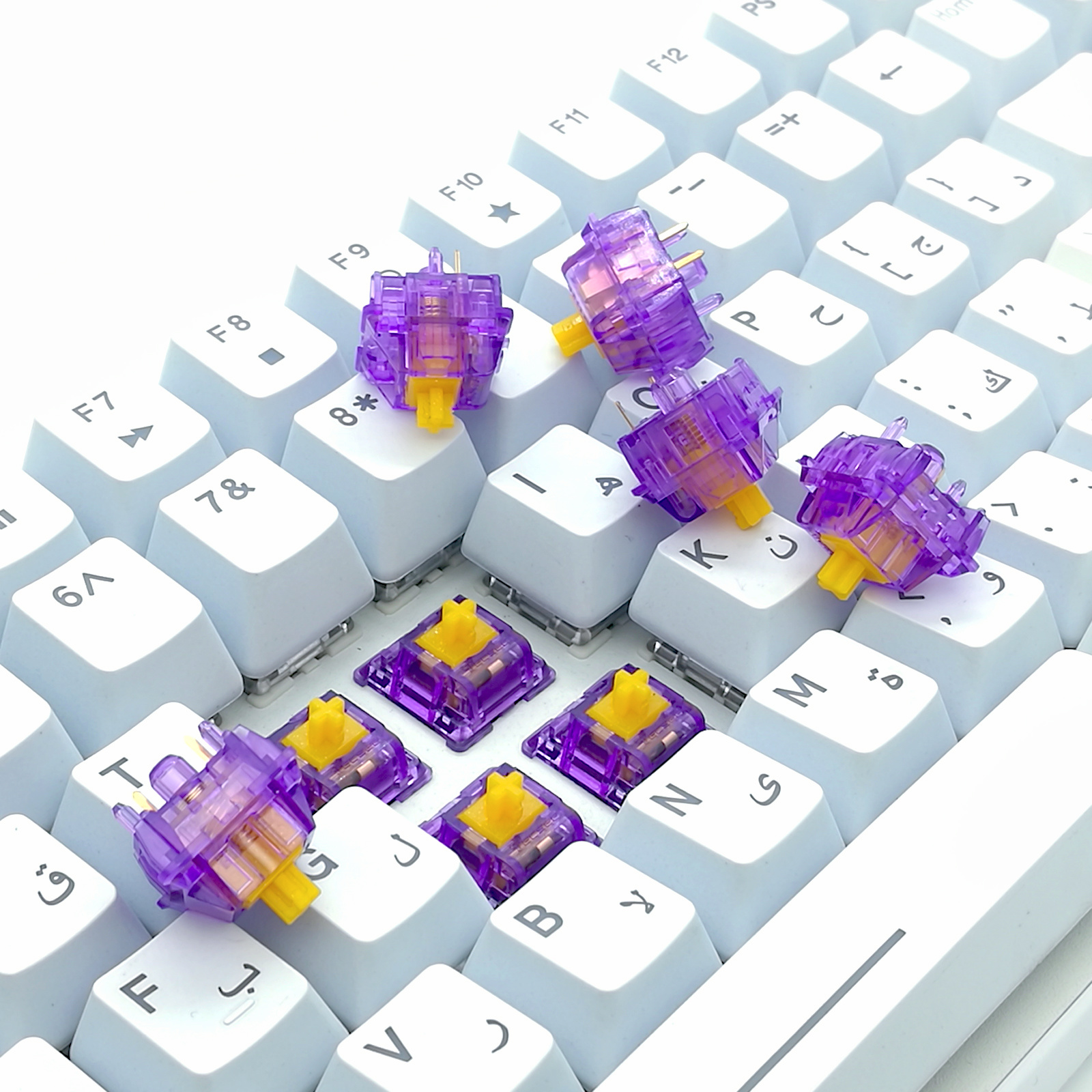 Tecsee Ice Grape Mechanical Gaming Keyboard Linear Switch Tecsee Ice Grape Mechanical Gaming Keyboard Linear Switch