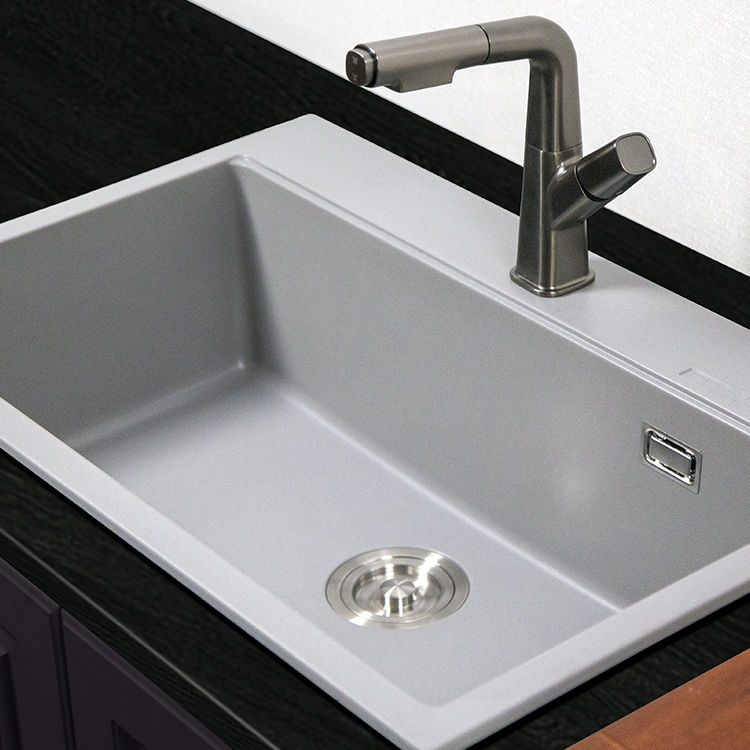 Naitron Acrgranit® Metal Textured Granite Quartz Sink | Naitron