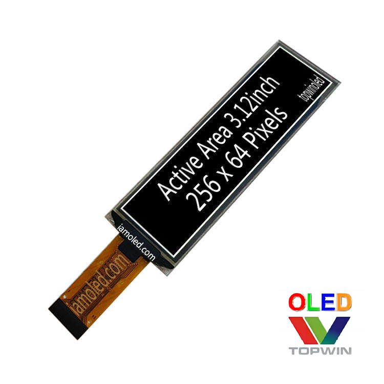 3.12inch Vertical Oled Display Panel White Color 256x64 24 Pin Connecter Type SSD1362 | TOPWIN