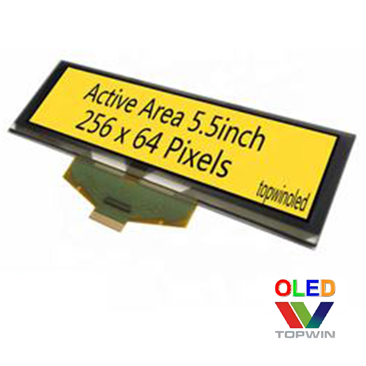 5 5inch Oled Display Screen 256x64 Green Blue Yellow 30 Pin 16 Gray Scales Oled Display I2c Spi