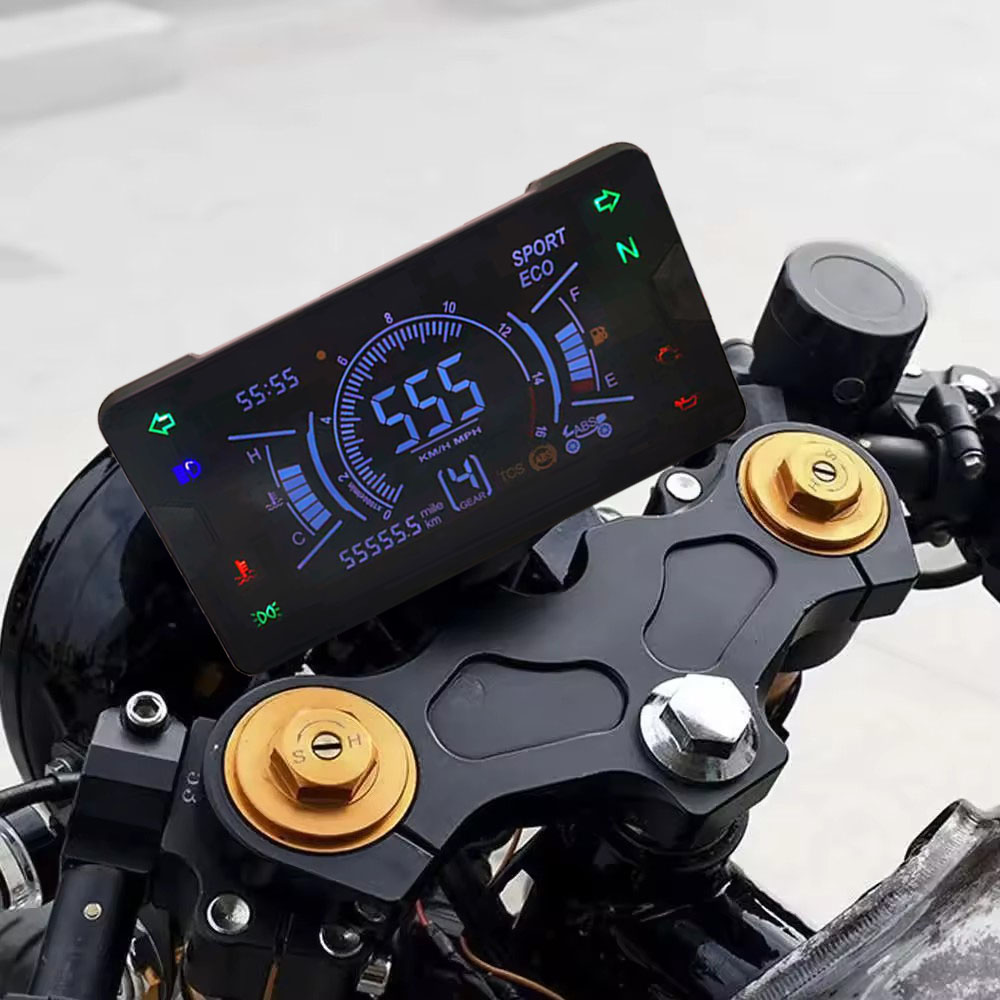 รถจักรยานยนต์ Digital Speedometer เครื่องวัดวามเร็วแบบดิจิตอลแผงหน้าปัด ...