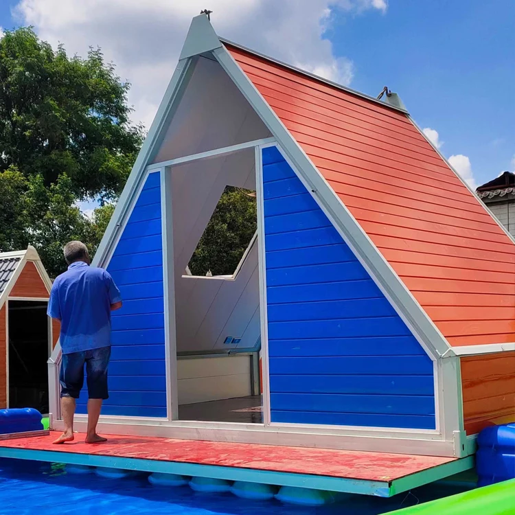 2023 New Design Folding Living Prefab Cabin Homes Triangular Foldable ...