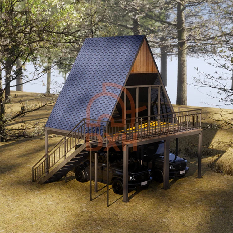 Portable Modular Triangle Prefab Folding Container Barn House Ready ...