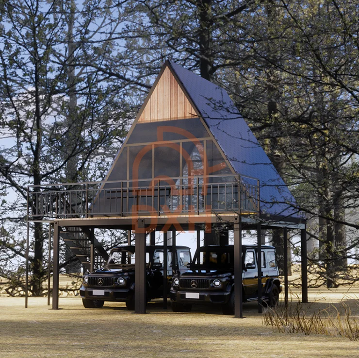 Portable Modular Triangle Prefab Folding Container Barn House Ready ...