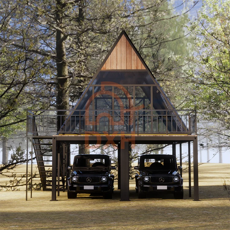 Portable Modular Triangle Prefab Folding Container Barn House Ready ...